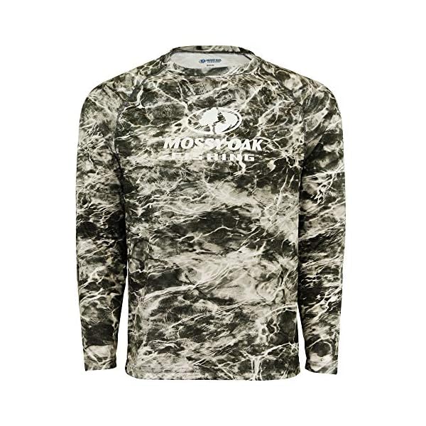 Mossy Oak Performance Fishing Shirts for Men, Long Sleeve Shirt Quick ...