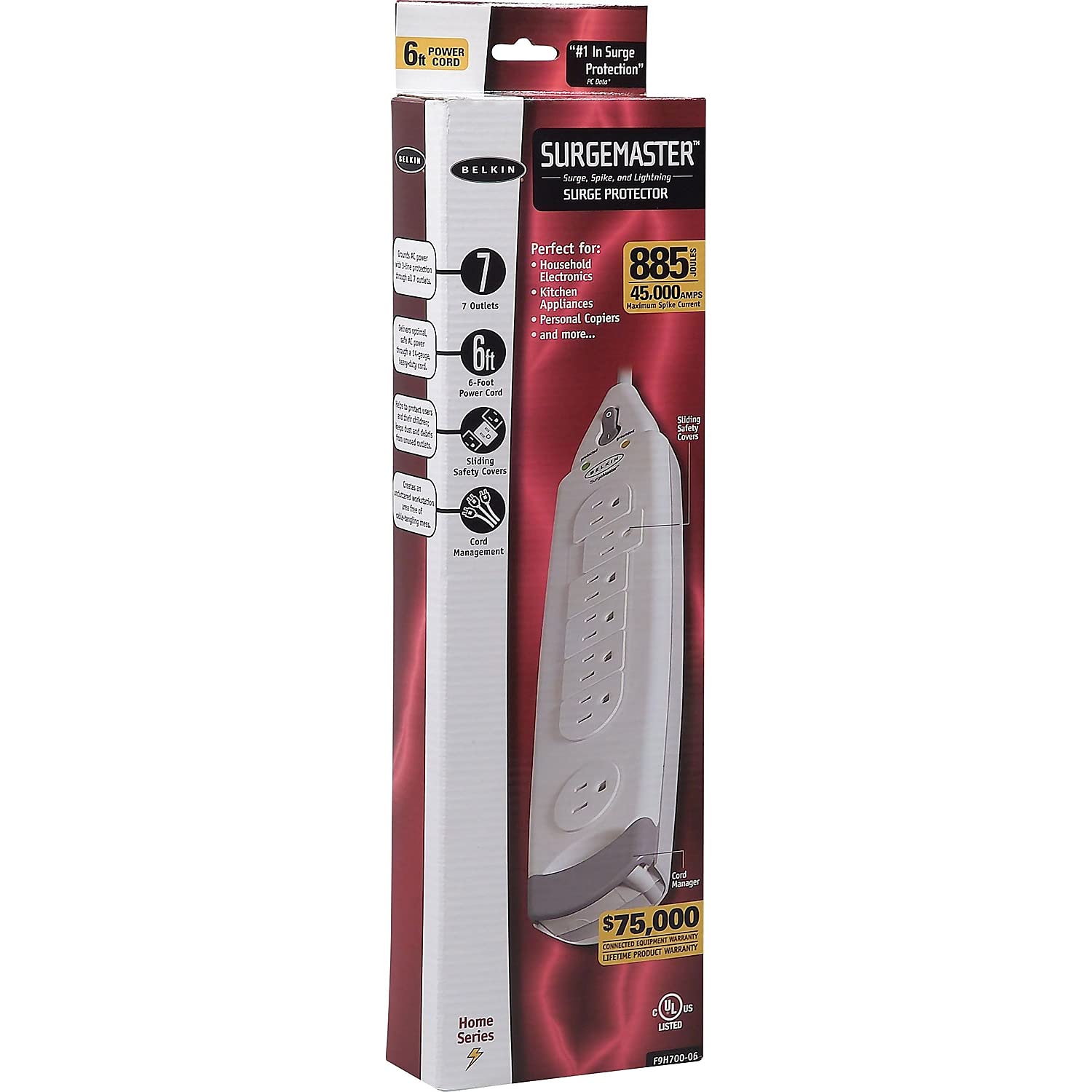 Mua Belkin F9H700-06 7-Outlet SurgeMaster Home Series Power Strip Surge ...