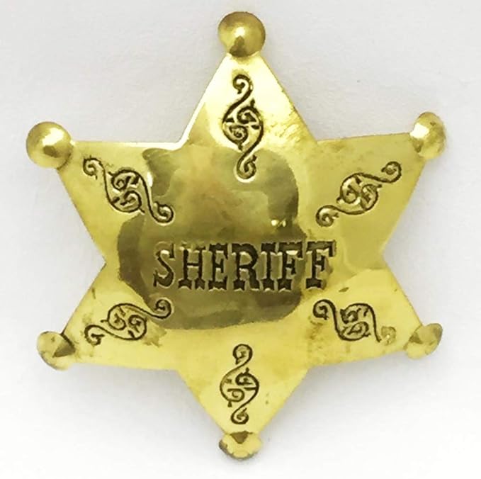 Amazon.com: Sheriff Brass Badge: Toys & Games