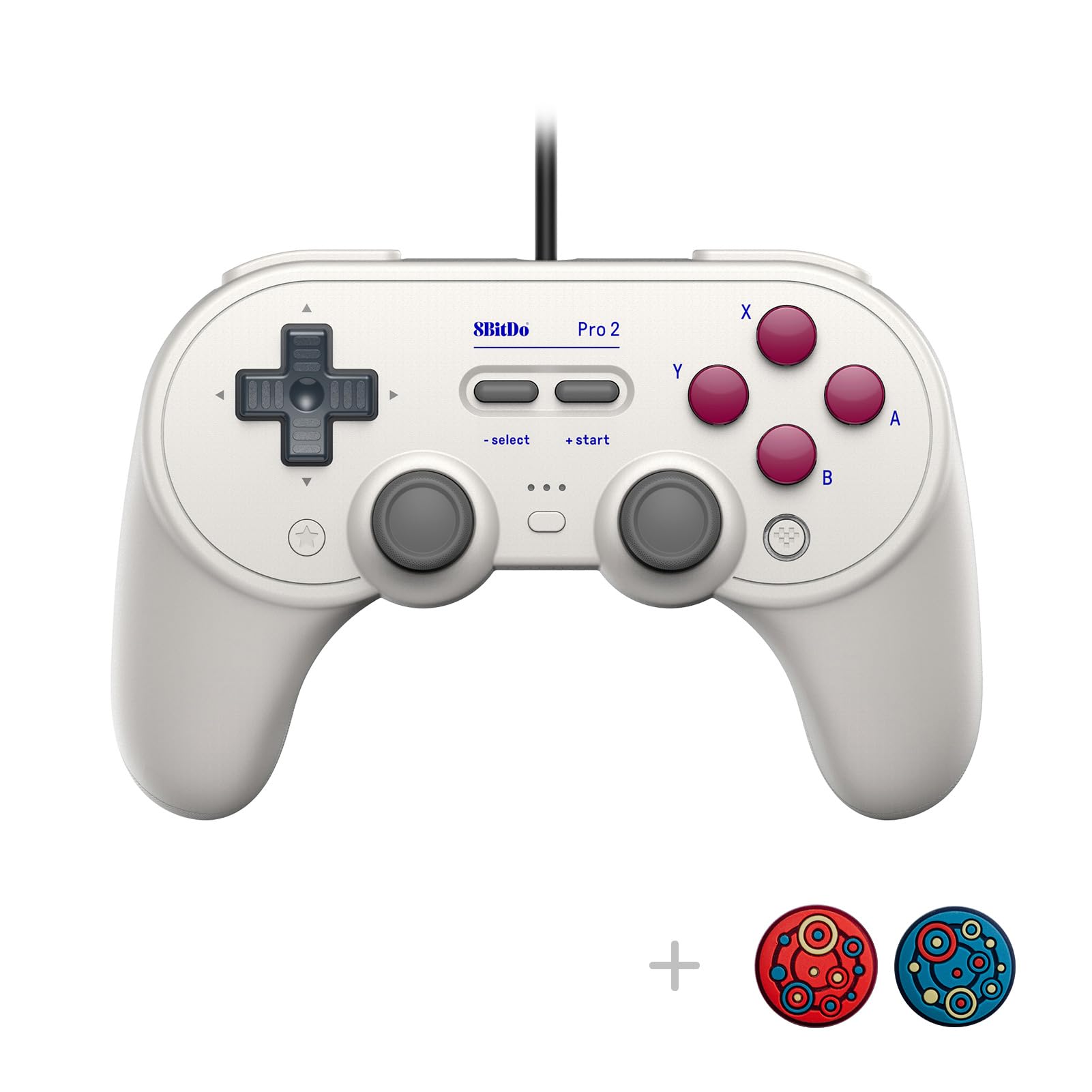 8Bitdo Pro 2 Wired Controller with Customize Back Buttons & Modifiable ...