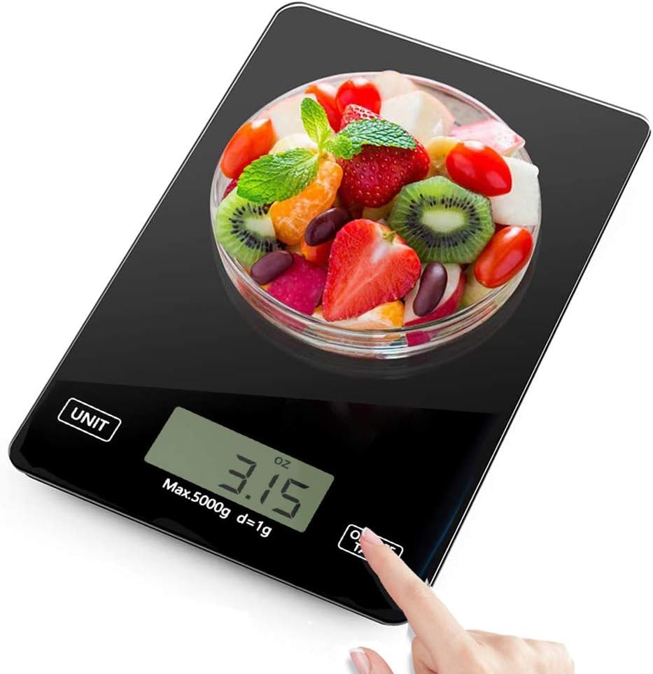 Amazon.com: Kitchen Food Scale, Digital Display with Tare Function, 1g ...
