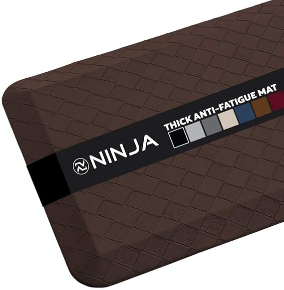 Ninja Brand Premium Anti-Fatigue Comfort Mat, 24x17 Inch, Ergonomically ...