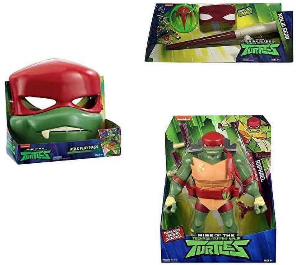 Teenage Mutant Ninja Turtles Role Play Mask, Weapon And Giant Figure ...