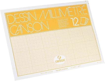 CANSON 200017155 Millimeterpapier, Transparent, DIN A4, 70/75 g/qm ...