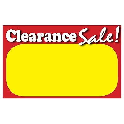 RETAIL CLEARANCE SIGNS, Template 5.5x3.5 Philippines | Ubuy