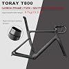 KABON Carbon Gravel Road Bike, T800 Carbon Fiber Frame 700C Road Bike ...