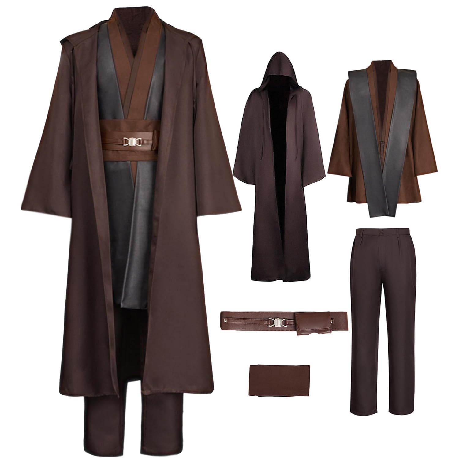 Tunic Costume Mens Halloween Cosplay Costume Tunic Robe Full Set - xl ...