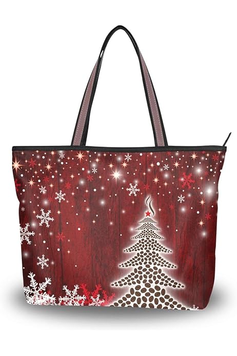 Christmas Greeting Shoulder Bag Holiday purse Noel tote Christmas ...
