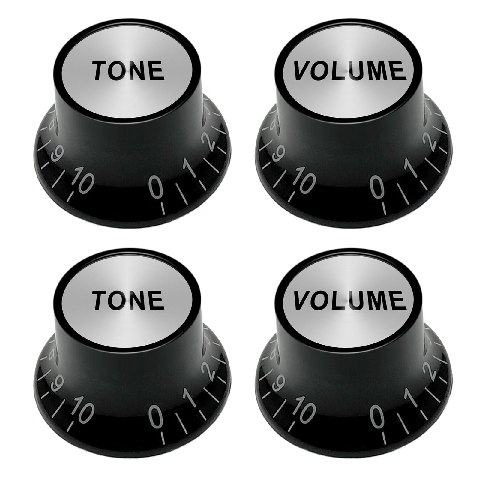 Plastic Top Hat Style 2 Volume and 2 Tone Speed Control Knobs Set for ...