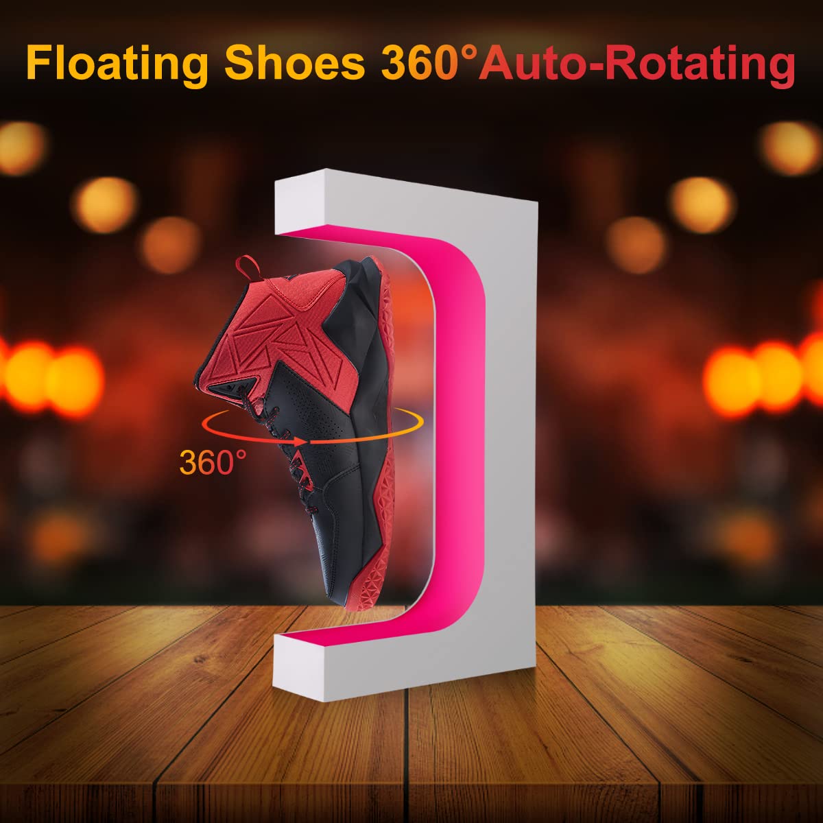 Mua Levitating Shoe Display Stand, 16 Colors LED Light Floating Shoe ...