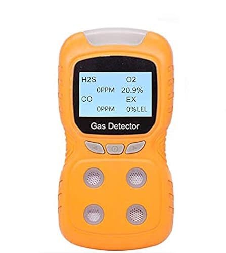 Vzmcov 4IN1 Gas Detector, Rechargeable Portable 4 IN1 Clip Gas Monitor ...