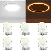 Amico 20 Pack 6 Inch 5CCT LED Recessed Ceiling Light with Night Light ...