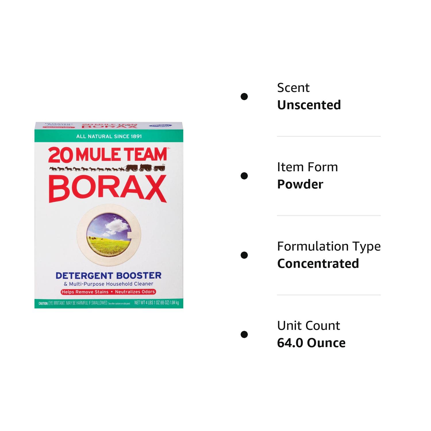 Mua Borax 20 Mule Team Laundry Booster, Powder, 4 Pounds Borax 20 Mule ...