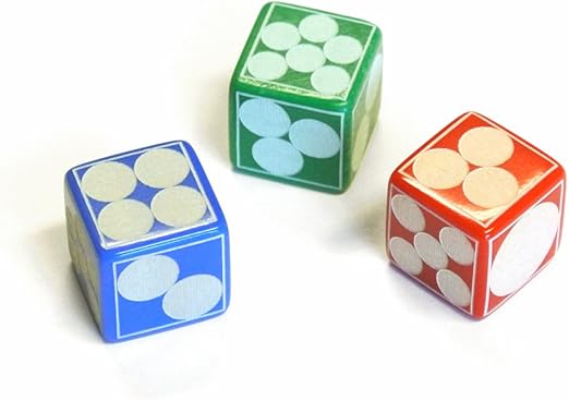 Amazon.com: MathArtFun Set of Three Six-Sided Dice with Circle Packing ...