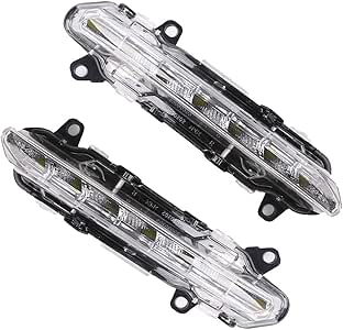 Amazon.com: Front Bumper Daytime Running Lights LED Fog Lamp 1 Pair ...