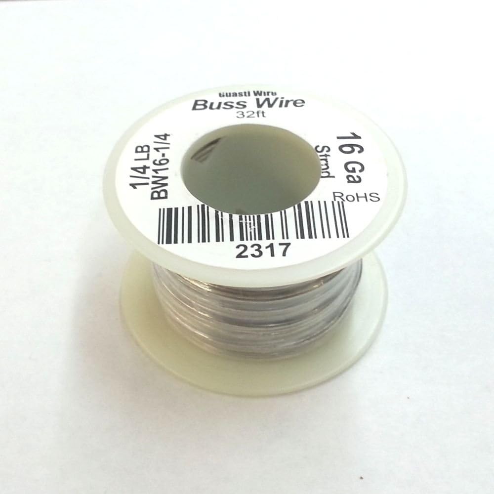 Amazon.com: 16AWG Bare Tinned Copper Bus Wire - 1/4 Pound Roll: Electronics