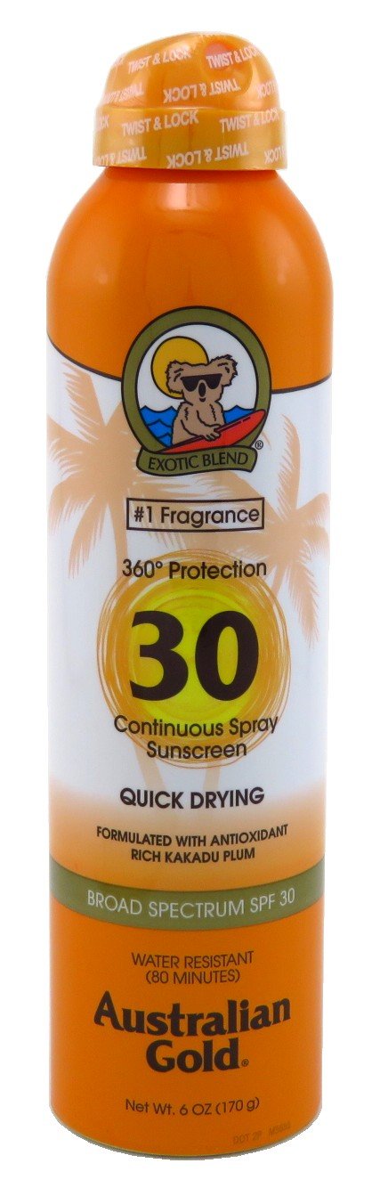 Amazon.com: Australian Gold Continuous Spf#30 Spray 6 Ounce With ...