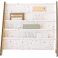 Amazon.com: 3 Sprouts Recycled Fabric Kids Bookshelf – 4-Tier Sling ...