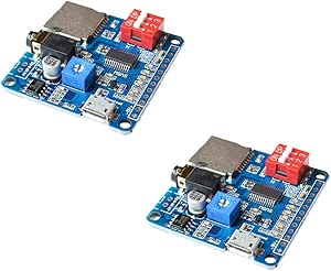 Amazon.com: KOOBOOK 2Pcs Voice Playback Module MP3 Trigger Player Board SD/TF Card for Arduino ...