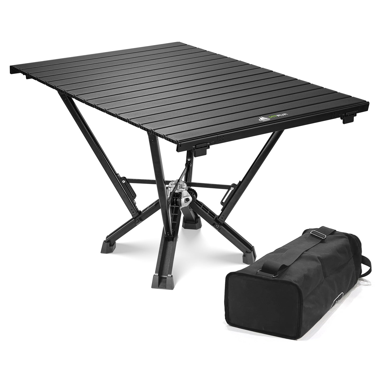 MTRVR Folding Camping Table, Max. Load 380 LBS, One-Piece Die-Cast ...