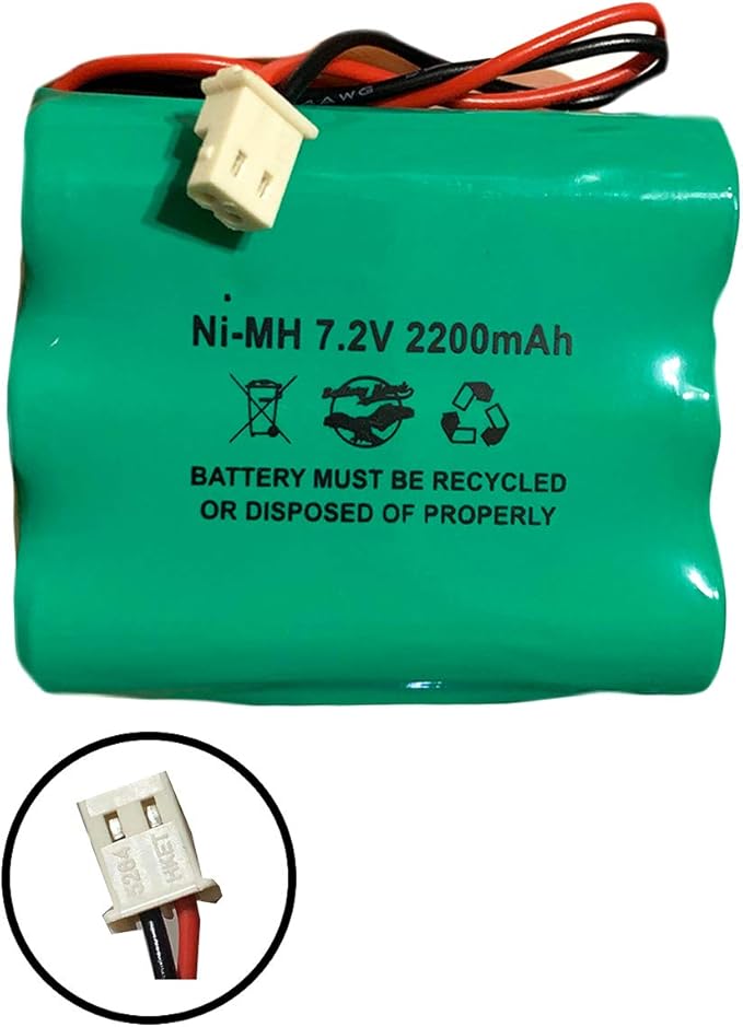 Amazon.com: 7.2v 2200mAh Ni-MH Battery GP2200AAH6YMX GP2200AAM6YMX ...