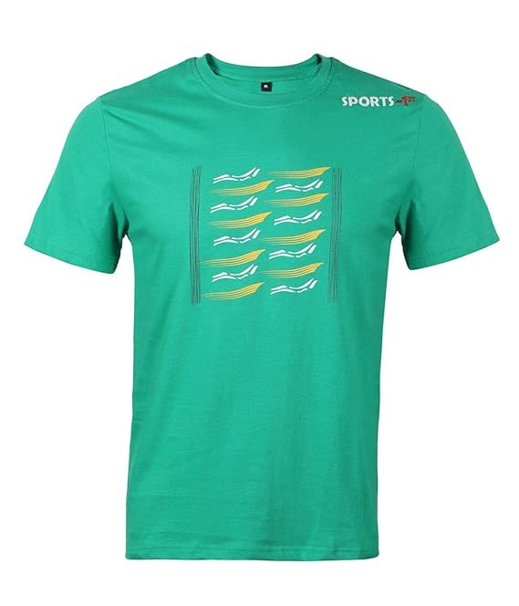 Buy Sports 1st Unisex Cotton T-Shirt(Sports-2 M_Green_Medium) at Amazon.in