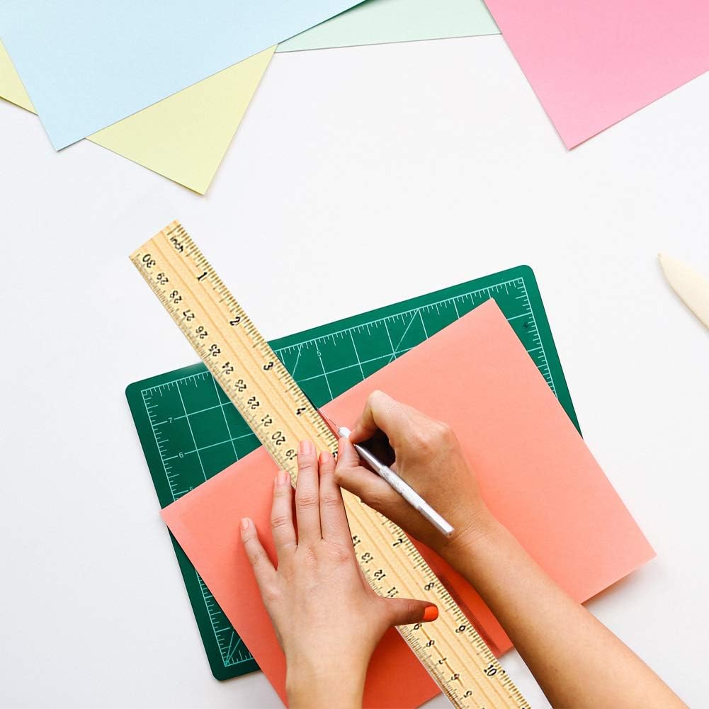 12 PCS Wooden Ruler,Vintage Wood Ruler School Ruler Office Ruler ...