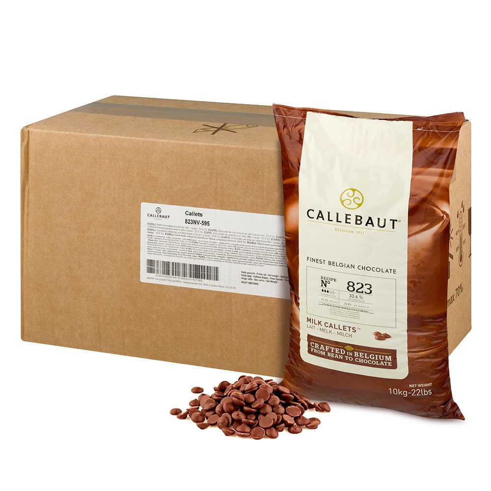 Amazon.com : Callebaut 823 Milk Chocolate Callets - 44 LBS Belgian ...