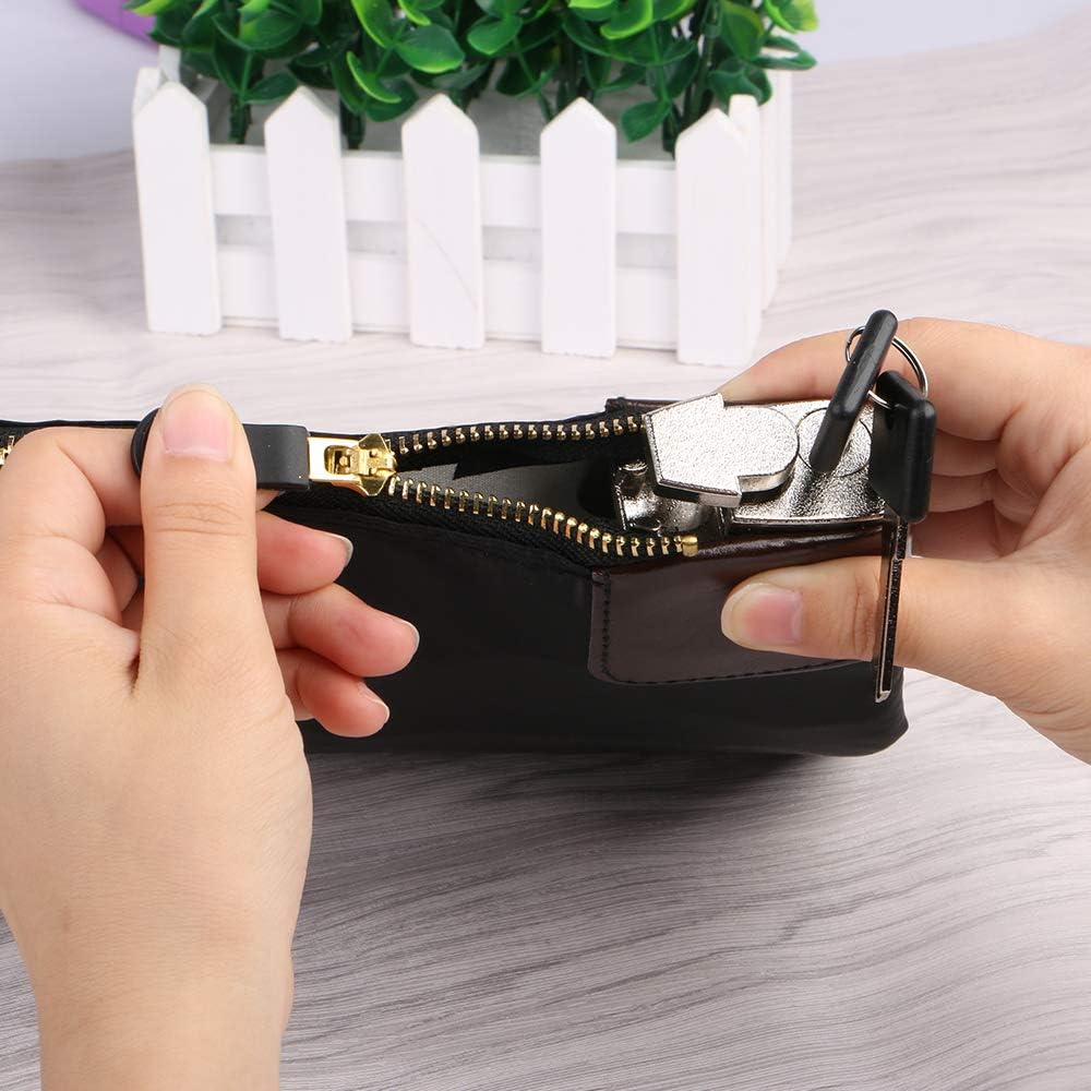 Amazon Brand -Eono Locking Security Money Bag, Cash Bag with Key Lock ...