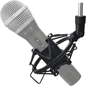 Amazon.com: Microphone Shock Mount Mic Holder For Samson Q2U Shure SM58 ...