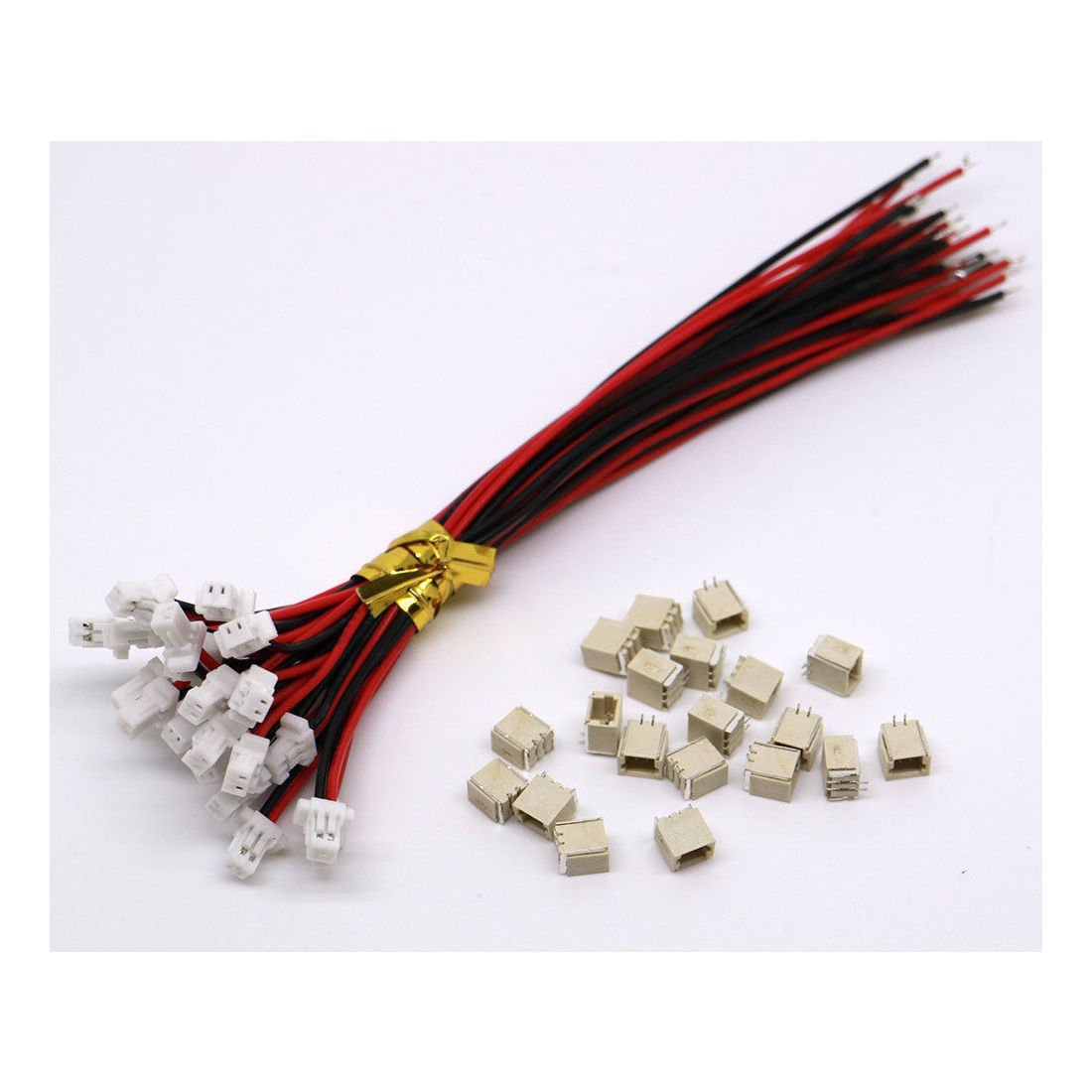 daier 20 Sets Mini Micro Sh 1.0 Jst 2-Pin Connector Plug Male with 150Mm Cable & Female for sale ...