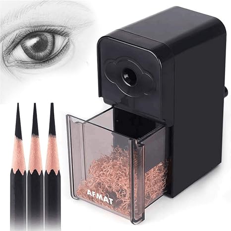 AFMAT Artist Pencil Sharpener, Long Point Pencil Sharpener,Charcoal ...