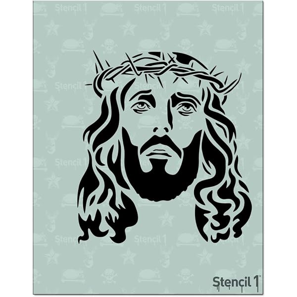 Jesus Christ Crown Of Thorns 11quot X 85quot Custom Stencil Jesus