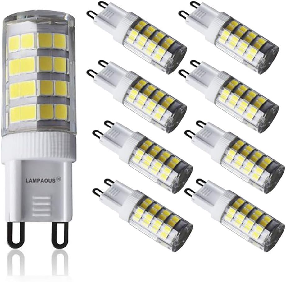 Lampaous ® G9 LED Bulb, Cool White Color Light, 5 Watt Super Bright 350 ...