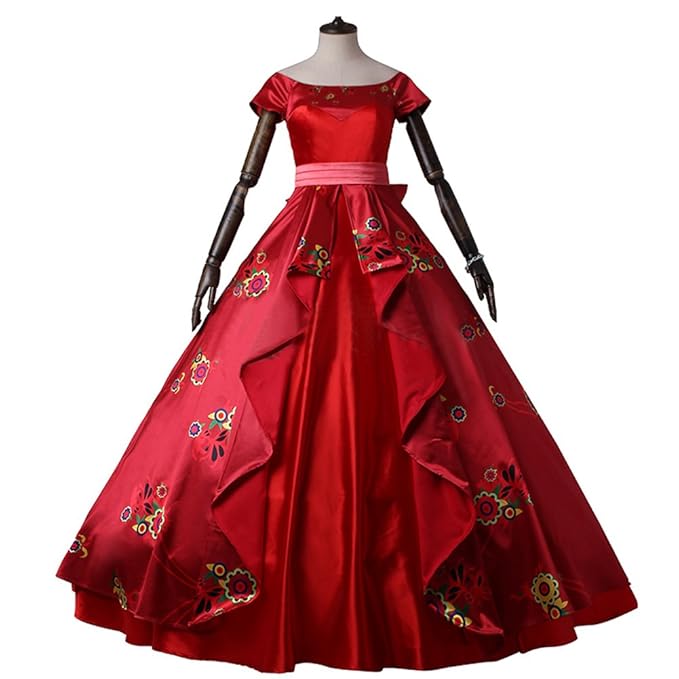 Amazon.com: AGLAYOUPIN Anime Women Ball Gown Prom Princess Red Party ...