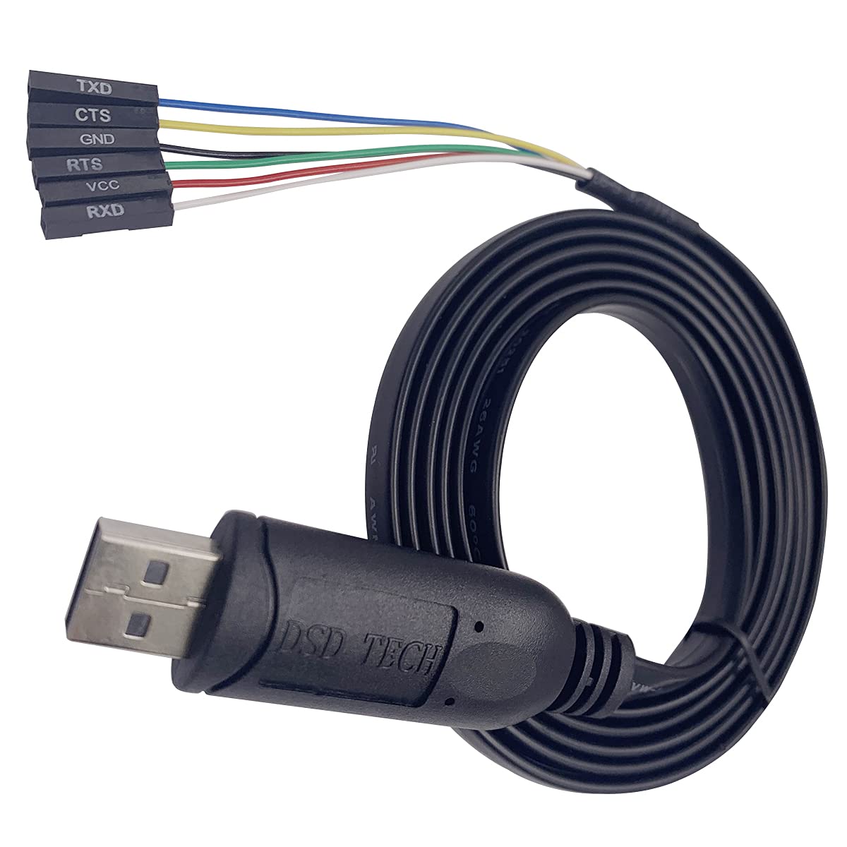 DSD TECH SH-U09G USB to TTL Serial Cable Built-in FTDI FT232RL IC 1.8M ...