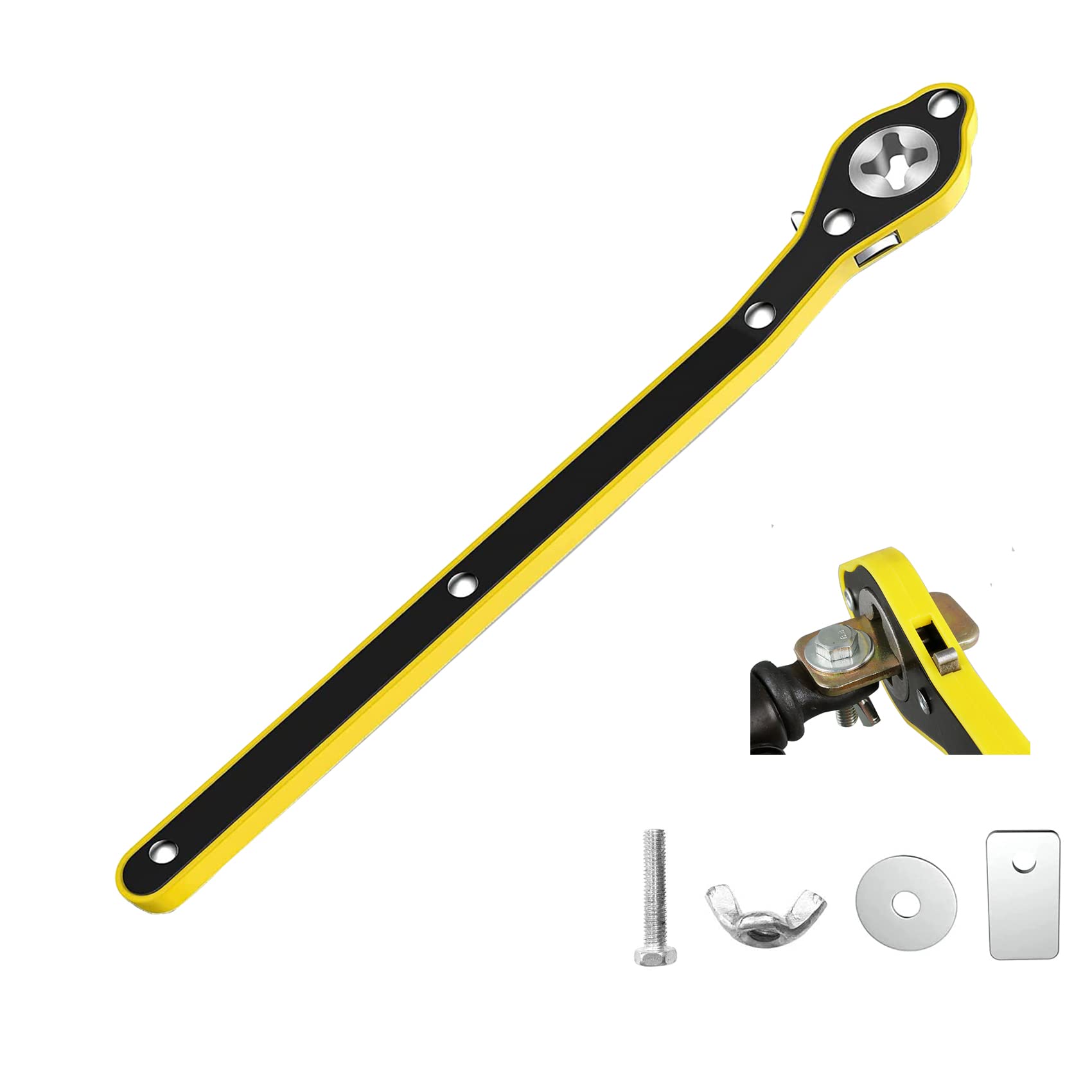Gonfren 13 Inch Auto Labor-Saving Jack Ratchet Wrench for Scissors Car ...