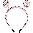 Amazon.com: Christmas Headband Cute Xmas Holiday Candy Cane Lollipop ...