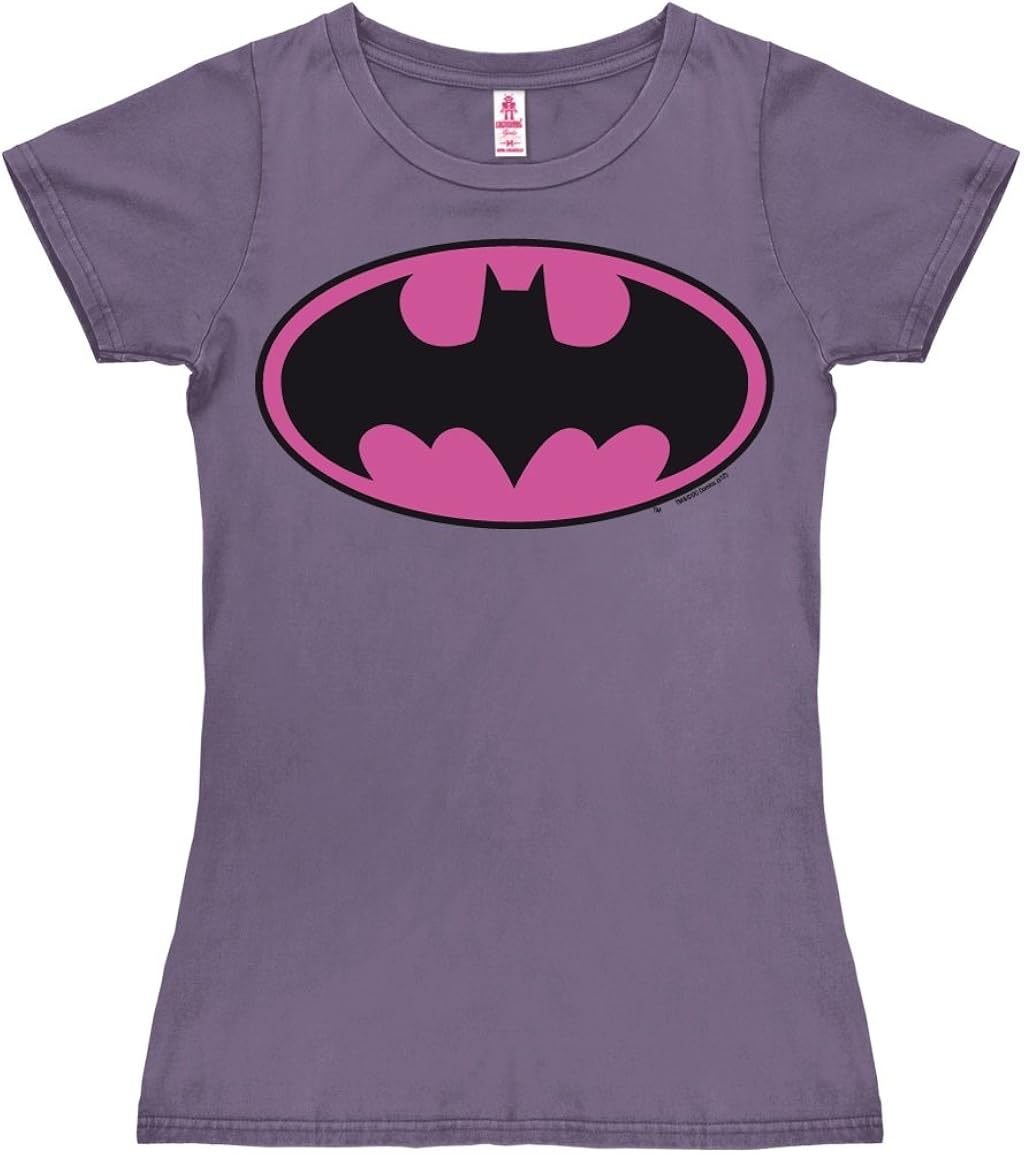 Logoshirt Camiseta para Mujer Batman Logotipo Rosa - DC Comics - Batman ...
