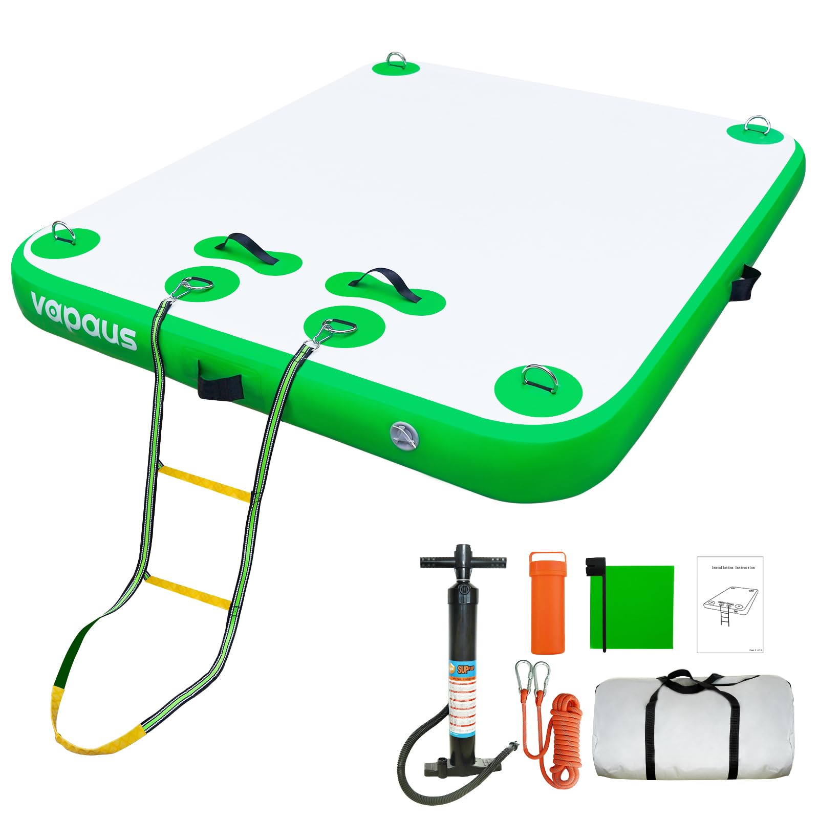 vapaus Inflatable Floating Dock Water Air Mat Swim Platform Floating ...