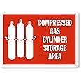 SmartSign "Compressed Gas Cylinder Storage Area" Sign | 10" x 14 ...