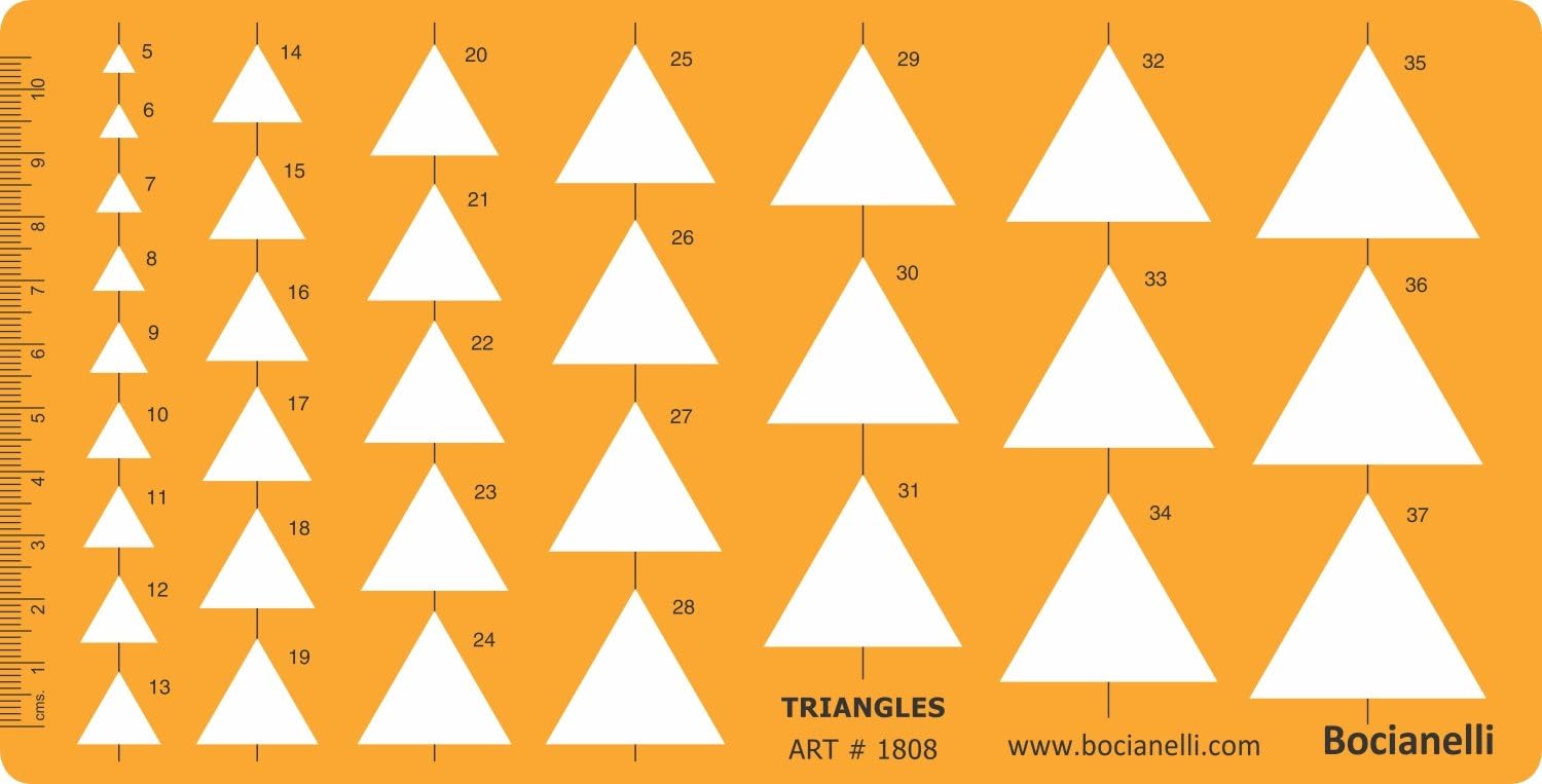 Trace Gabarit Triangle Triangles Symboles - Dessin Technique Traçage ...