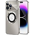 Amazon.com: MAKAVO Magnetic for iPhone 14 Pro Max Case, Compatible with MagSafe, Built-in Camera ...