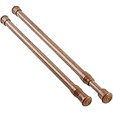 Amazon.com: KXLIFE 2 Pack Small Spring Tension Curtain Rod, Thin ...