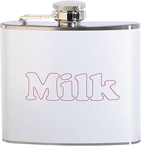 Amazon.com | Milk 5 oz. Stainless Steel Flask: Flasks