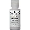 Amazon.com: Golden Fluid Acrylic Paint 1 Ounce-Interference Blue Fine
