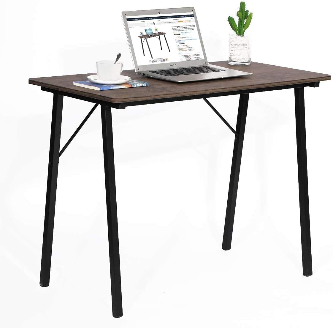 Coavas Schreibtisch Klein Computertisch Einfach Modern Büro ...