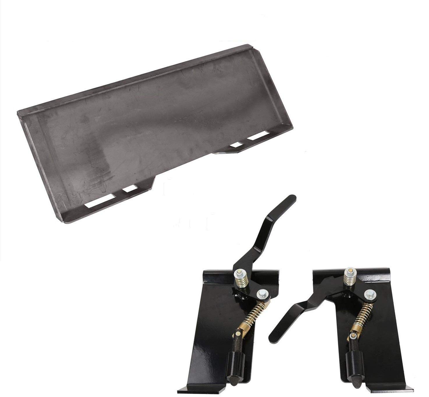 Buy JMTAAT Universal Quick Tach Plate 1/2" Skid Steer Steel Quick Tach ...