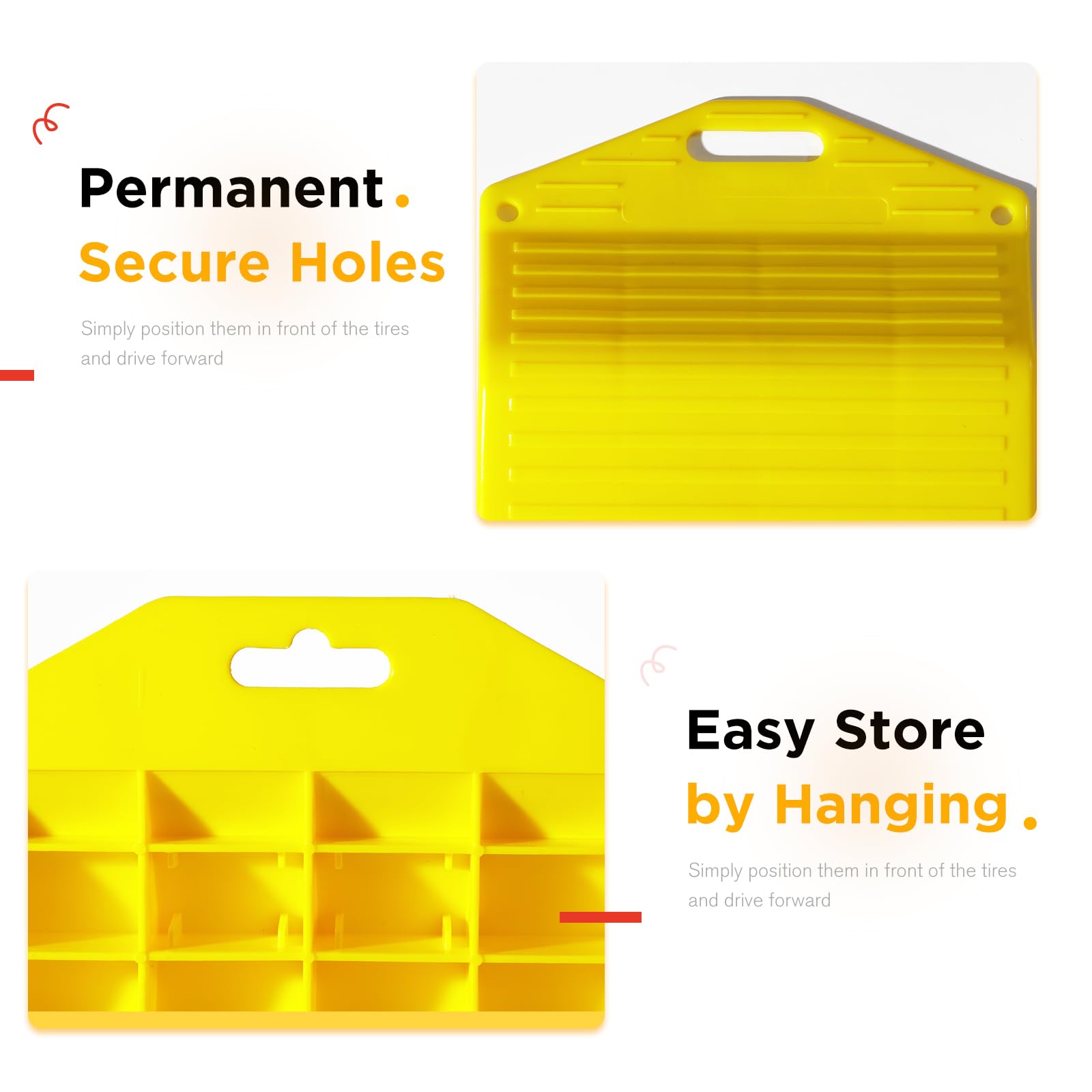 Tire Saver Ramps - Heavy-Duty Vehicle Storage Ramp Set Of 4 Pack Anti ...