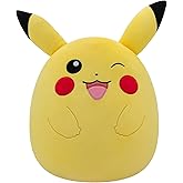 Amazon.com: Squishmallows Pokemon 14-Inch Pikachu Plush - Add Pikachu ...